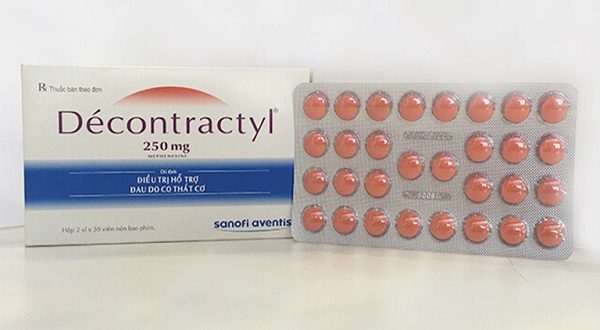 Những điều cần biết về thuốc giãn cơ Decontractyl (mephenesin)